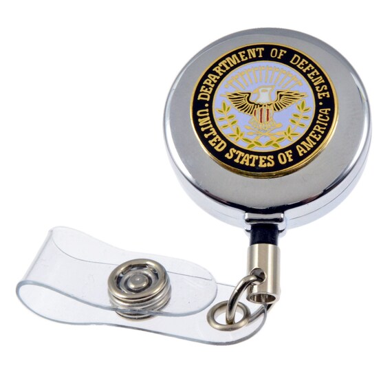 Dod Defense Department Military Retractable Badge Reel | Etsy