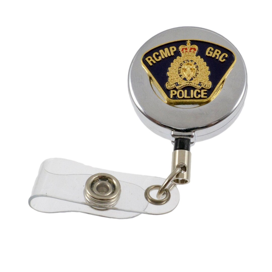 RCMP GRC Royal Canadian Mounted Police Patch Retractable Security ID ...