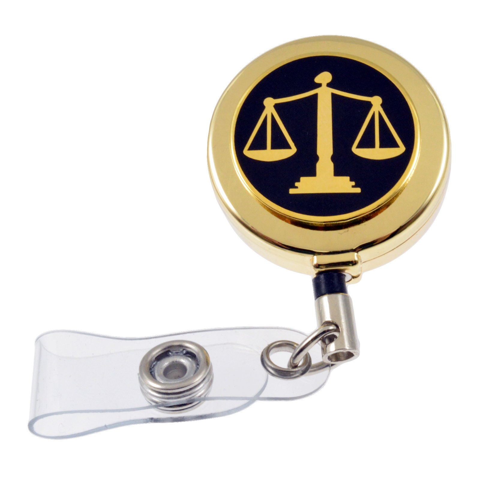 Scales of Justice Lawyer Courts Retractable Security ID Card - Etsy