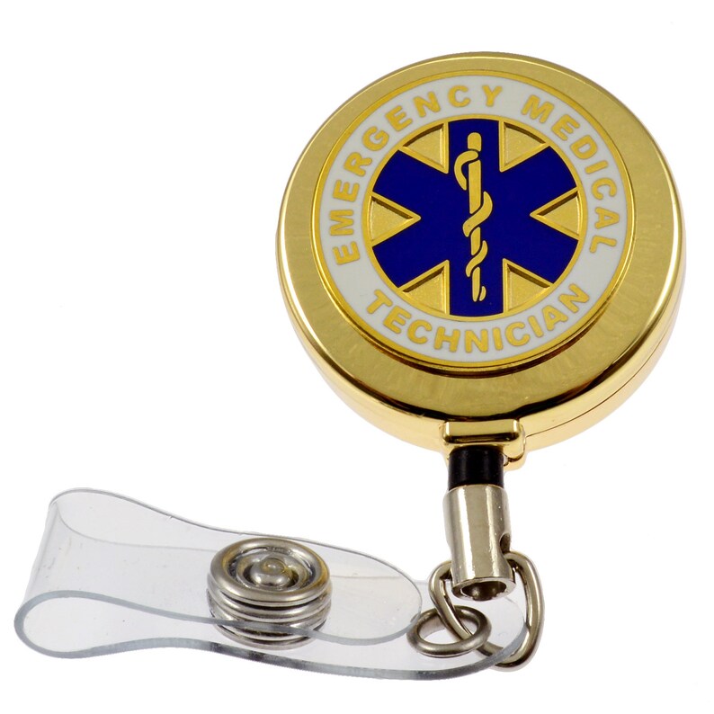 EMT Medical Technician Rescue Retractable Security ID Card - Etsy