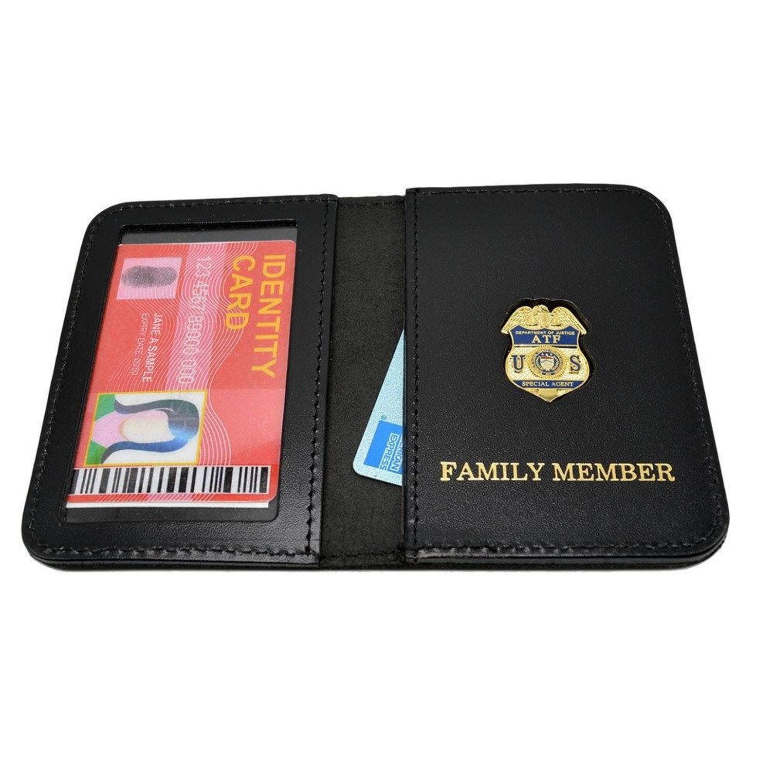 ATF Special Agent Family Member ID Wallet Leather License Case - Etsy