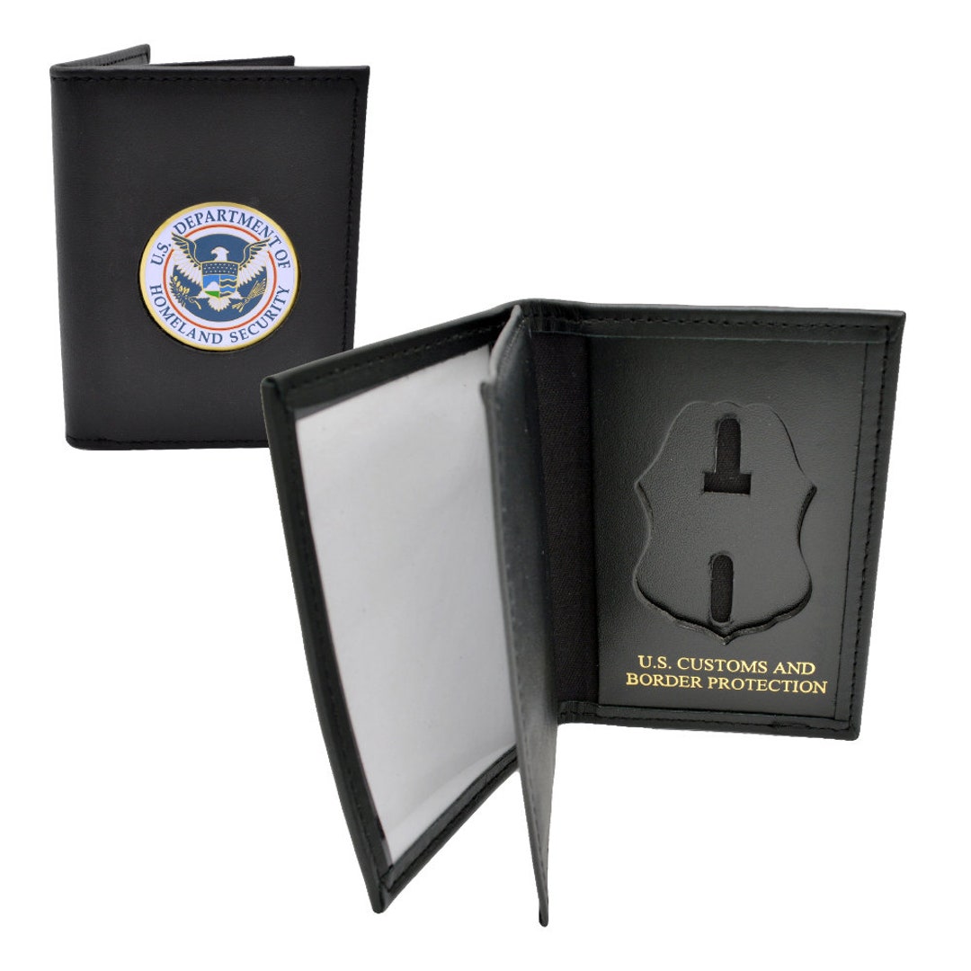 USCBP Customs Officer Badge and Credential Case DHS Medallion USCBP ...