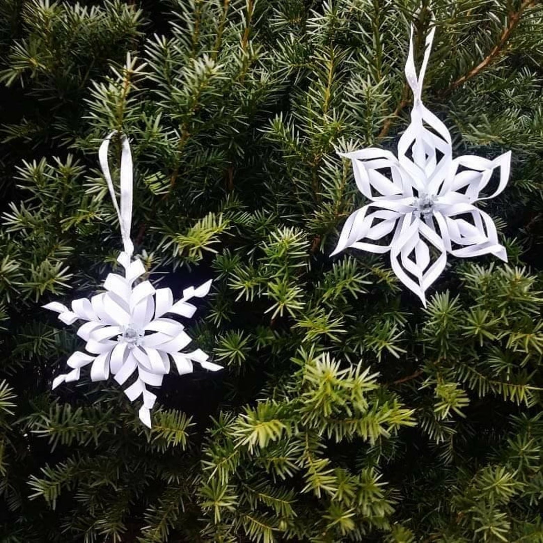3D Paper Snowflake Ornament/christmas Decor/holiday Decor/christmas ...