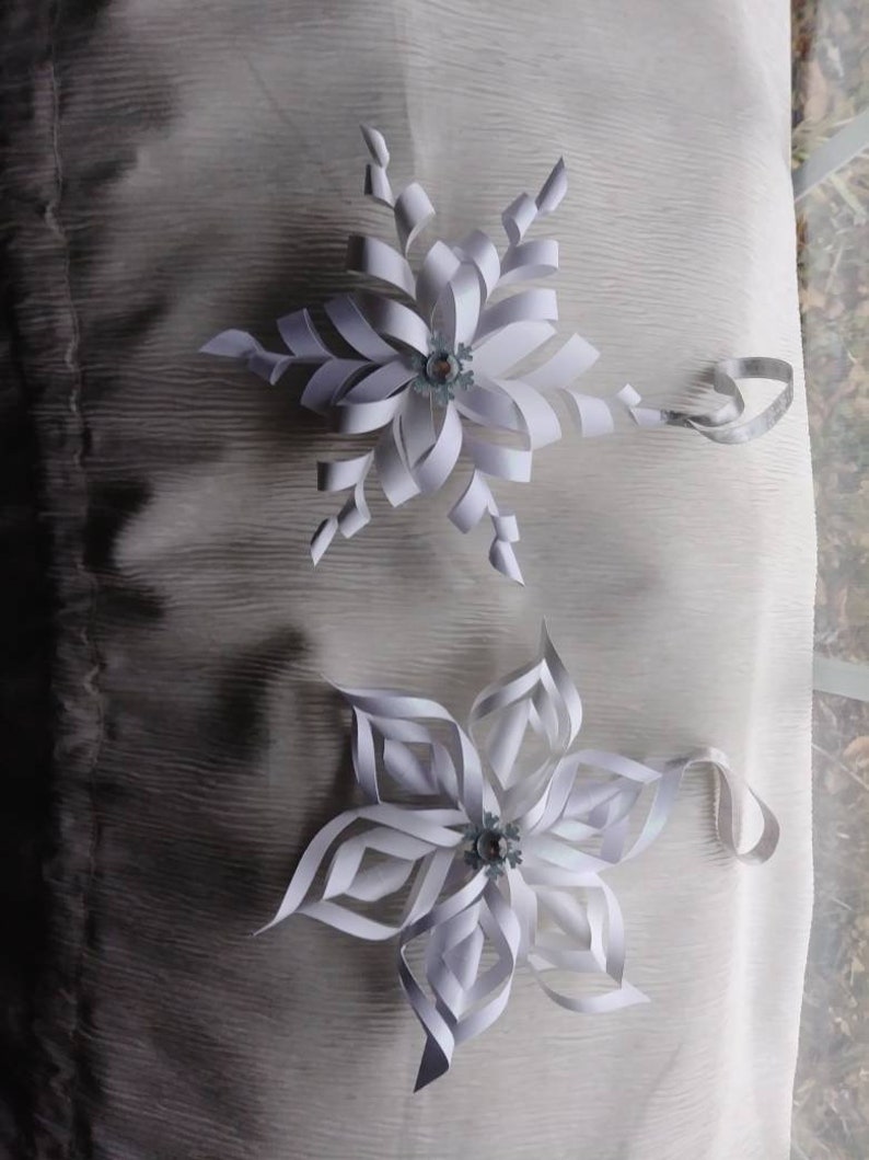 3D Paper Snowflake Ornament/christmas Decor/holiday - Etsy