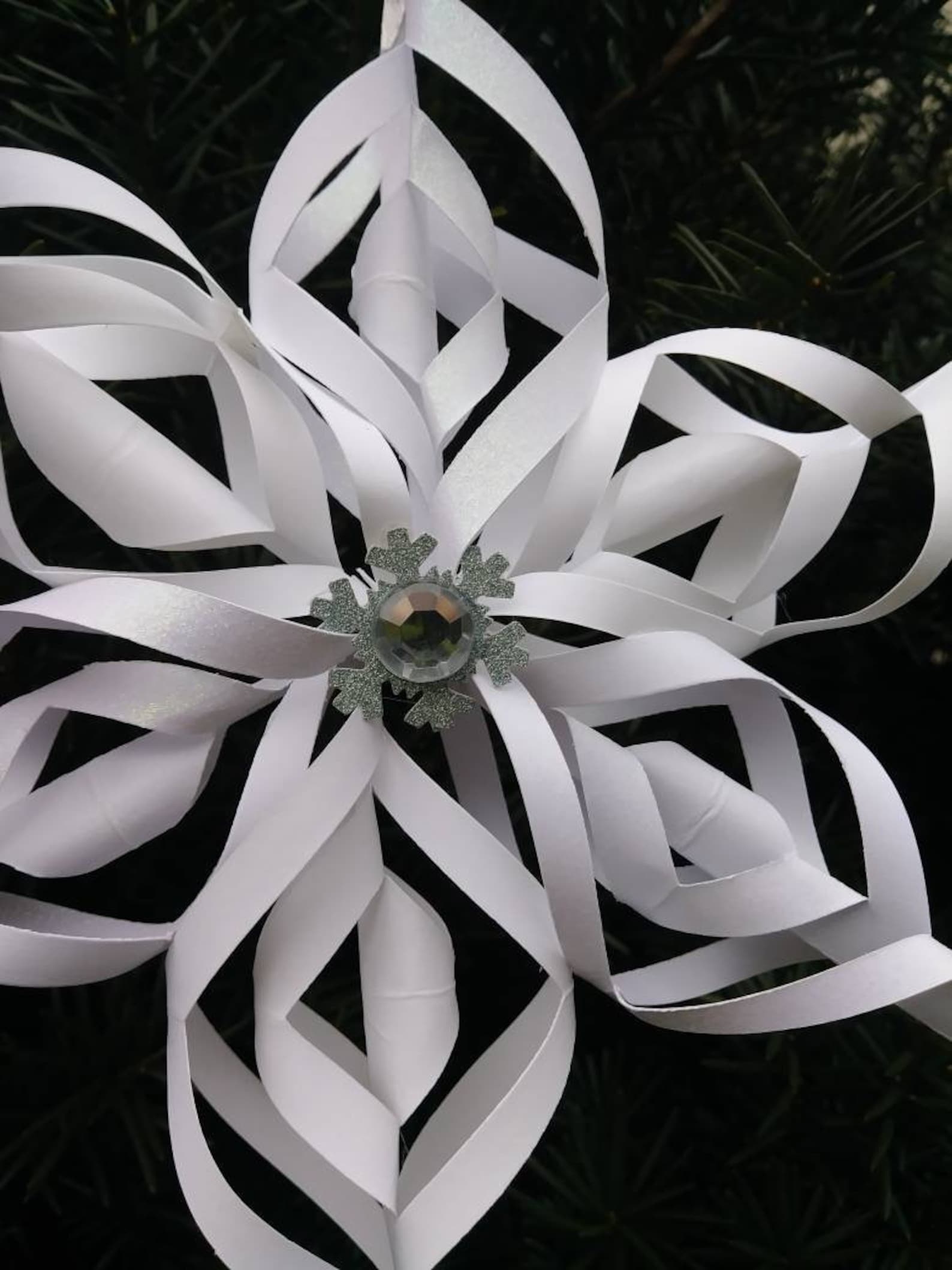 3D Paper Snowflake Ornament/christmas Decor/holiday - Etsy