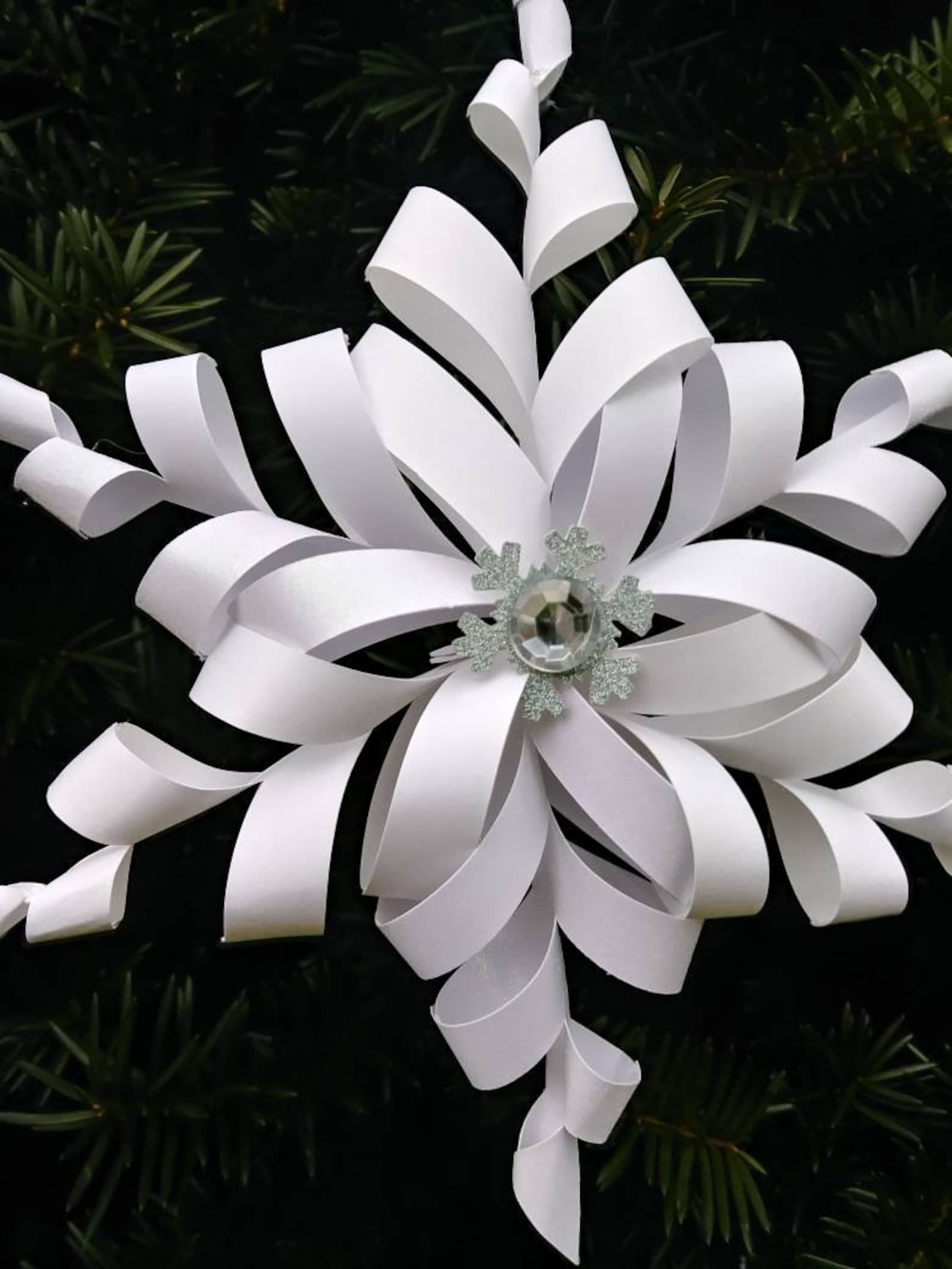 3D Paper Snowflake Ornament/christmas Decor/holiday - Etsy