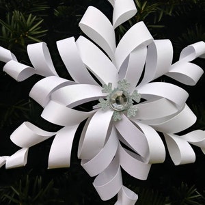 3D Paper Snowflake Ornament/christmas Decor/holiday Decor/christmas ...