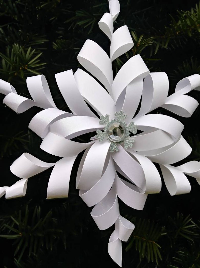 3D Paper Snowflake Ornament/christmas Decor/holiday - Etsy