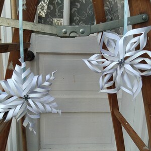 3D Paper Snowflake Ornament/christmas Decor/holiday Decor/christmas ...