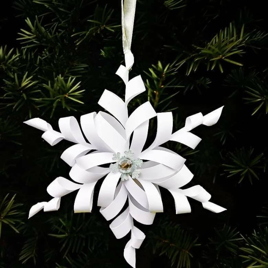 3D Paper Snowflake Ornament/christmas Decor/holiday - Etsy