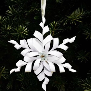 3D Paper Snowflake Ornament/christmas Decor/holiday Decor/christmas ...