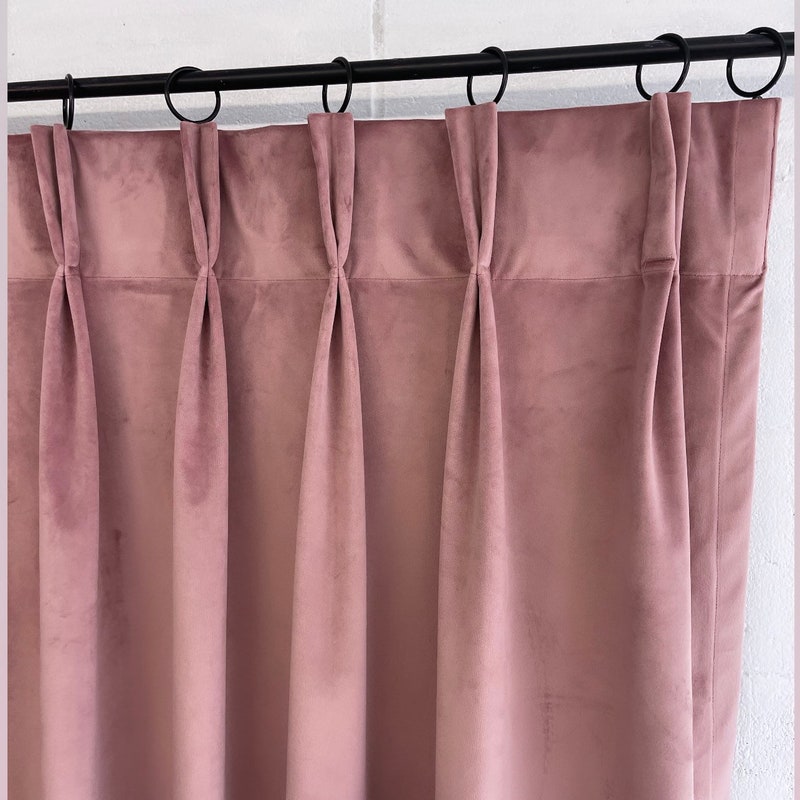 Dusty Rose Curtains - Etsy