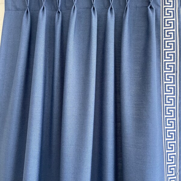 Greek Key Curtain - Etsy