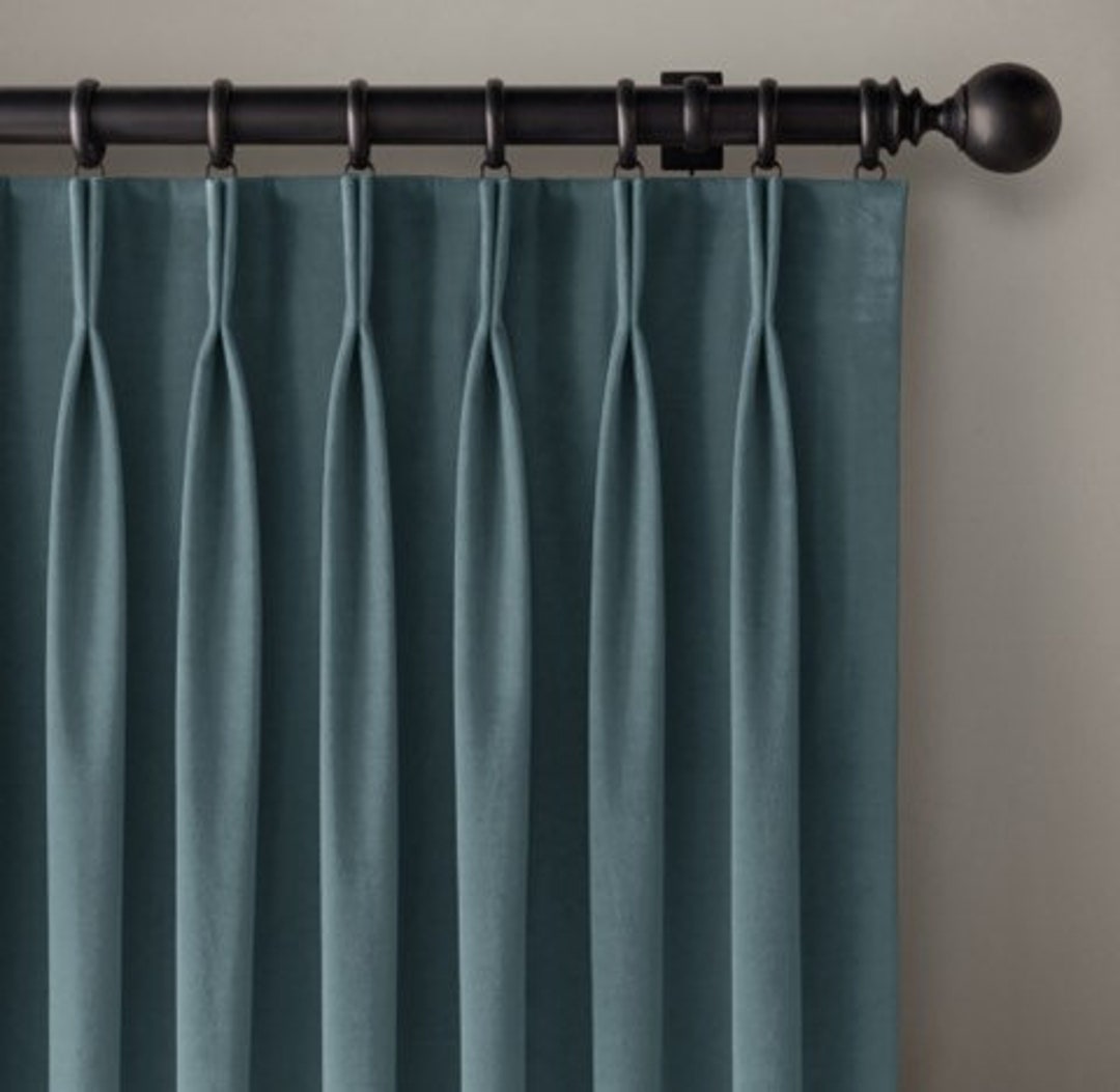 Designer Italian Velvet Color Unlined Curtain Panel Fabric Window ...