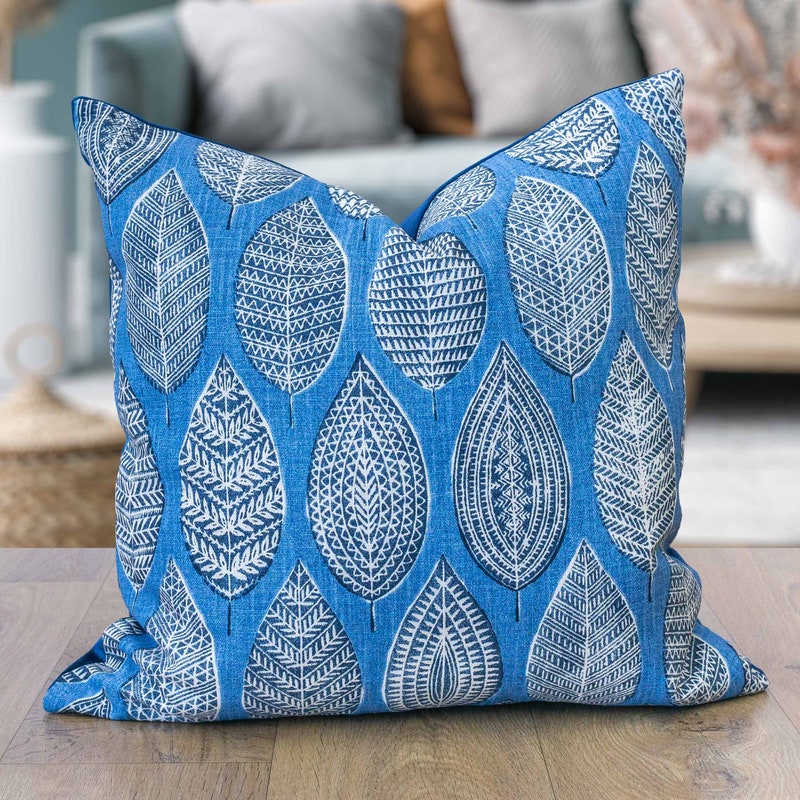 Block Print Cushion - Etsy UK