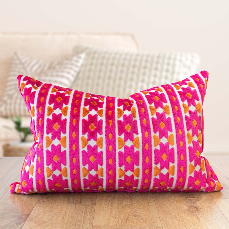 Rectangular Cushion Pink - Etsy UK