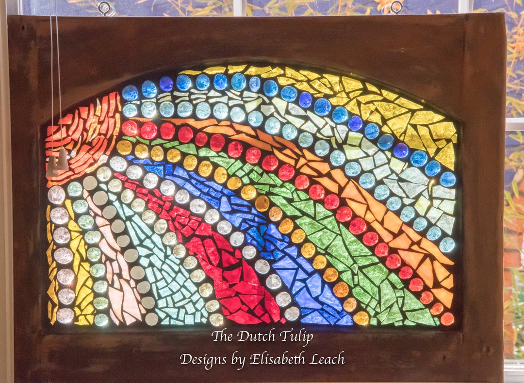 Glass Mosaic, Decorative Window, Privacy Screen, Colourful Glass ...