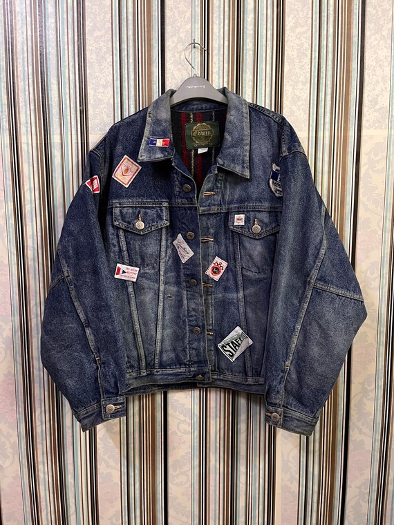 MEGARARE!!VTG edwin exclusive patches trucker blanket… - Gem