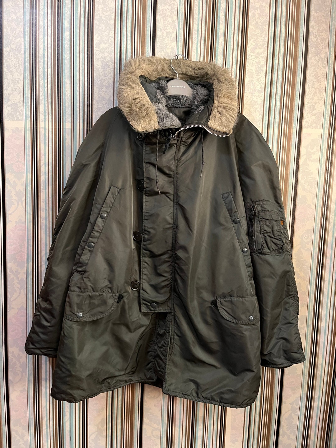 MEGARAREVTG 80s Alpha Industries N-3b N3b Made in Usa Knoxville Parka Cold Weather Size L B3 - Etsy