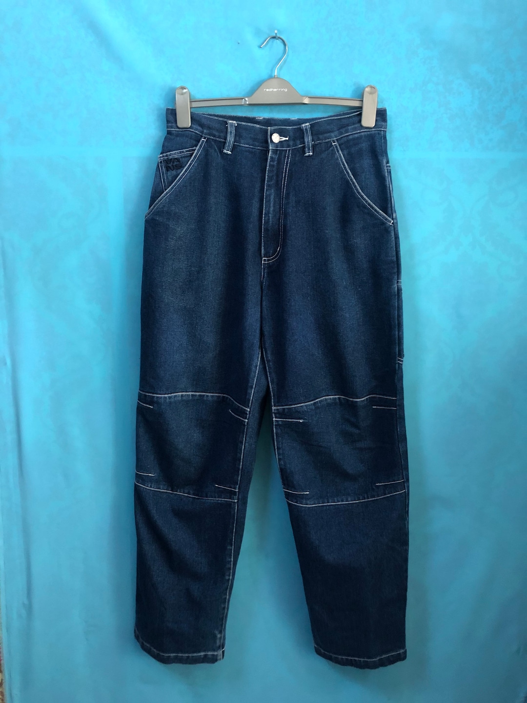 RARE!! VTG Vans Checkered Vans Since 66 Baggy Jeans Skateboard Bmx ...