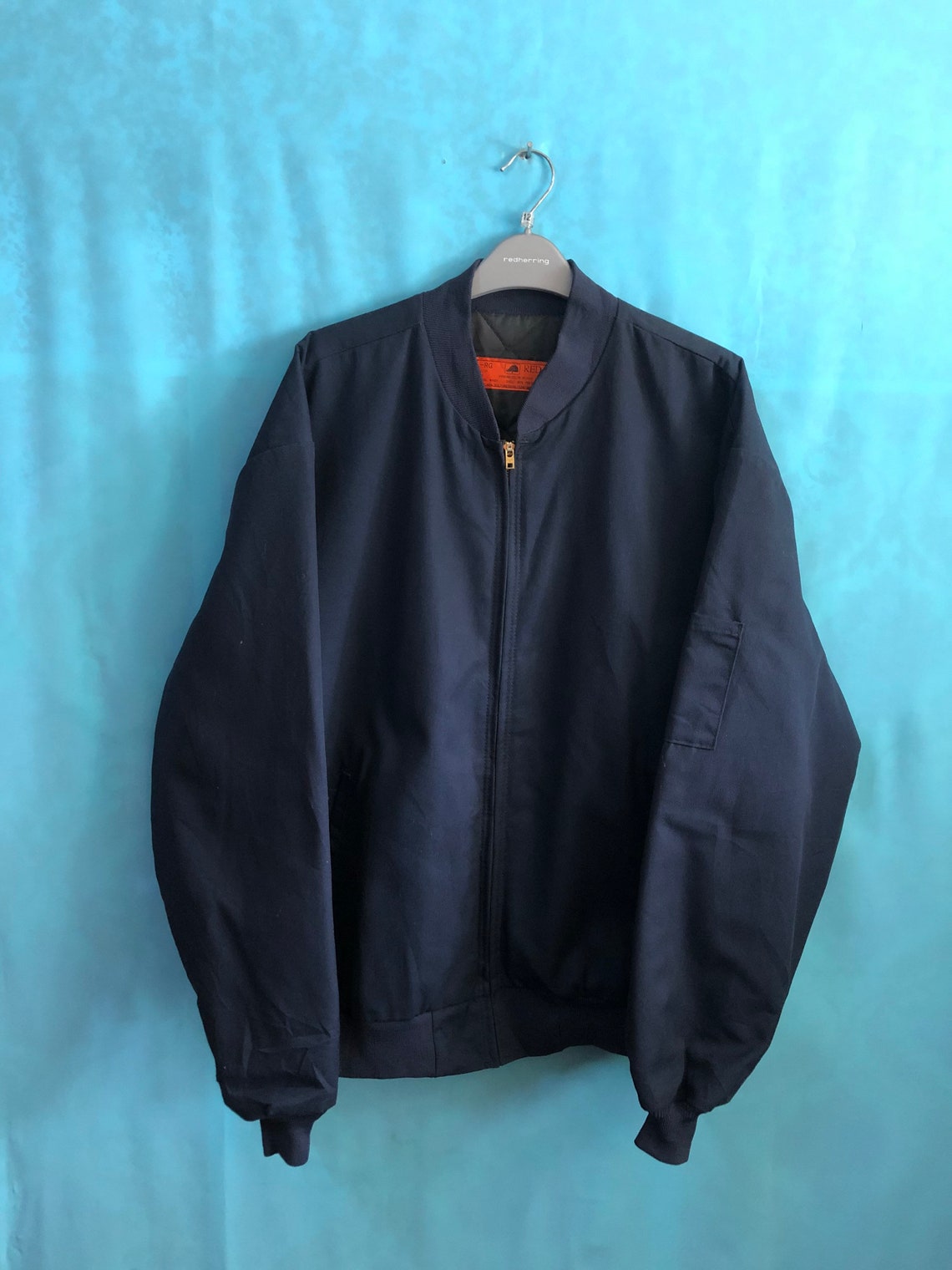 RARE!!VTG Bounty Hunter Bomber Jacket Red Kap Mexico Hikaru Iwanaga ...