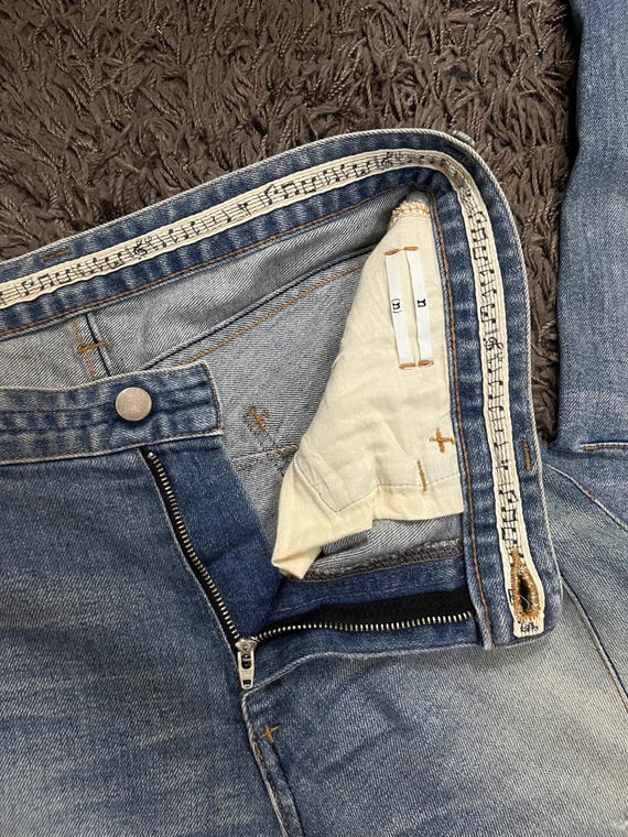 2000s number nine studios ripped distress strech skin… - Gem