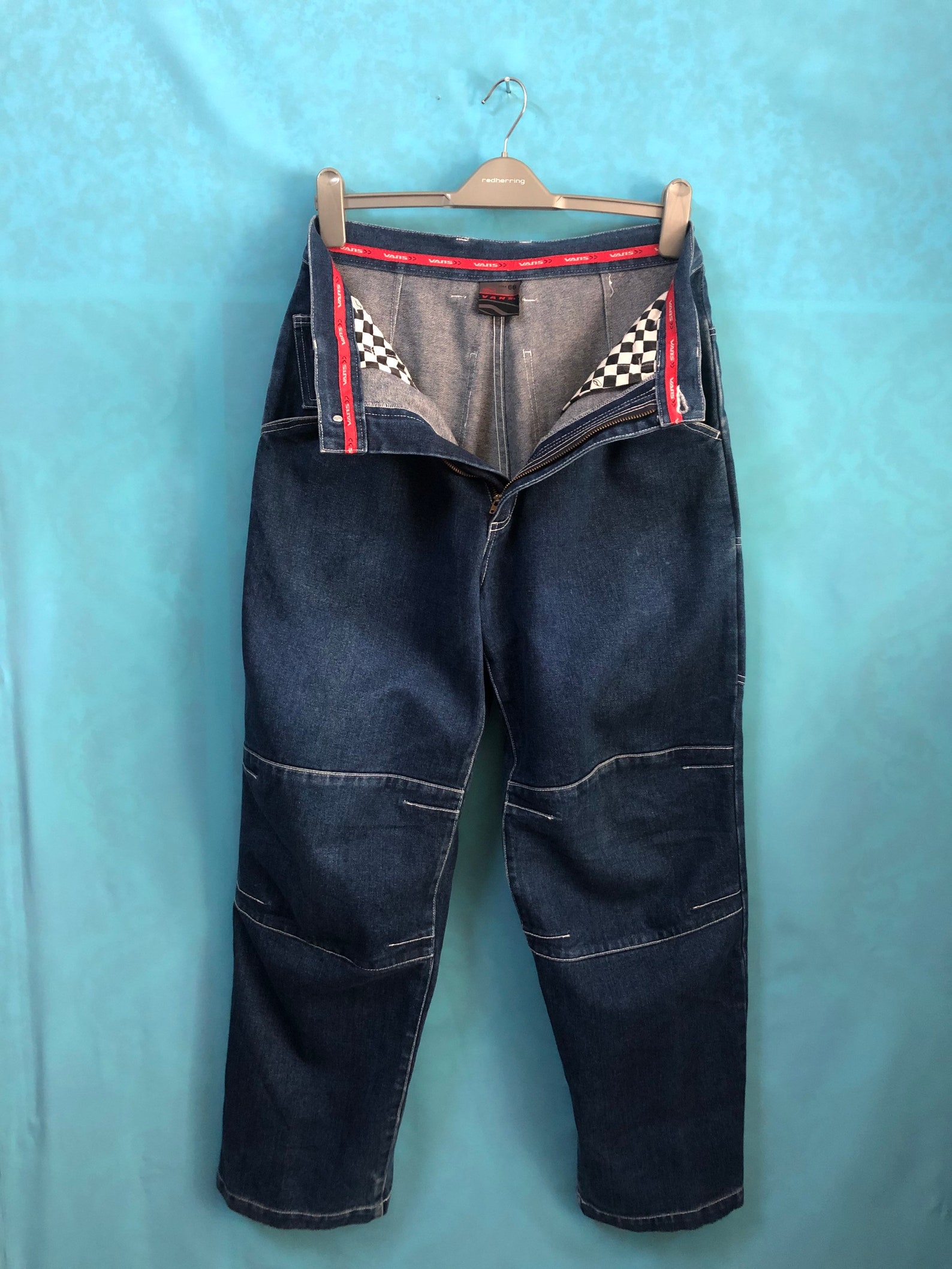 RARE!! VTG Vans Checkered Vans Since 66 Baggy Jeans Skateboard Bmx ...