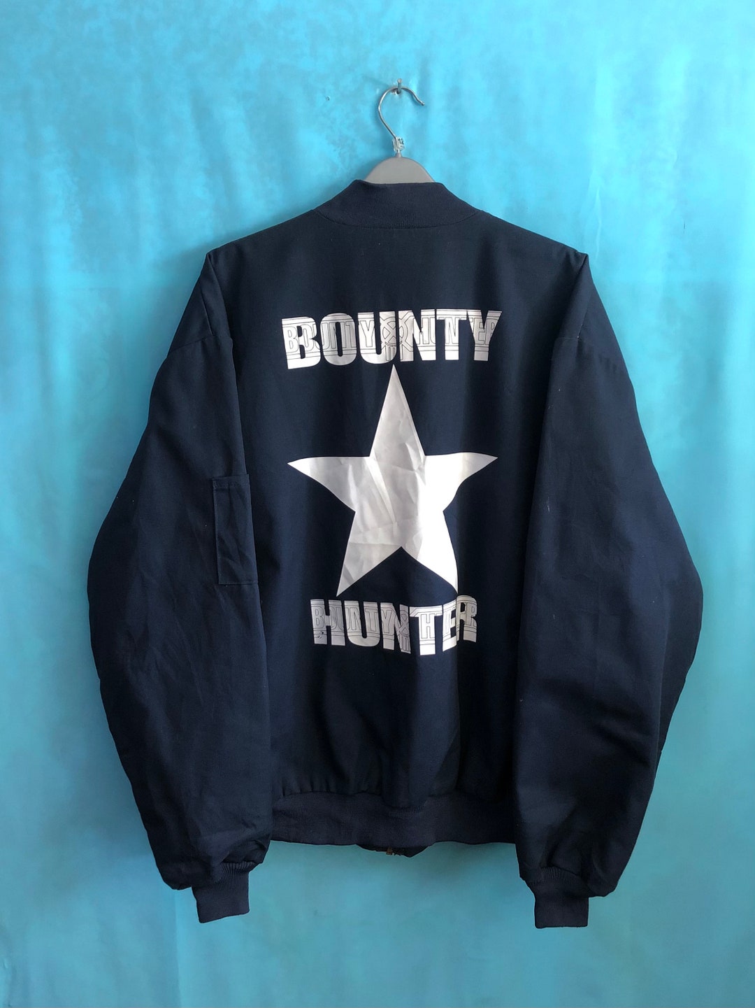 RARE!!VTG Bounty Hunter Bomber Jacket Red Kap Mexico Hikaru Iwanaga ...