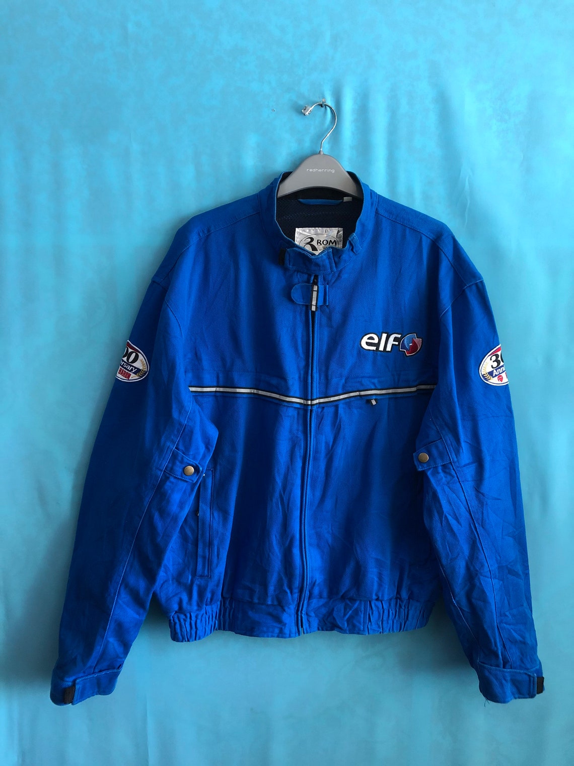 RARE!!VTG Red Baron 300 Anniversary Rom Elf Technical Jacket Motorsport ...