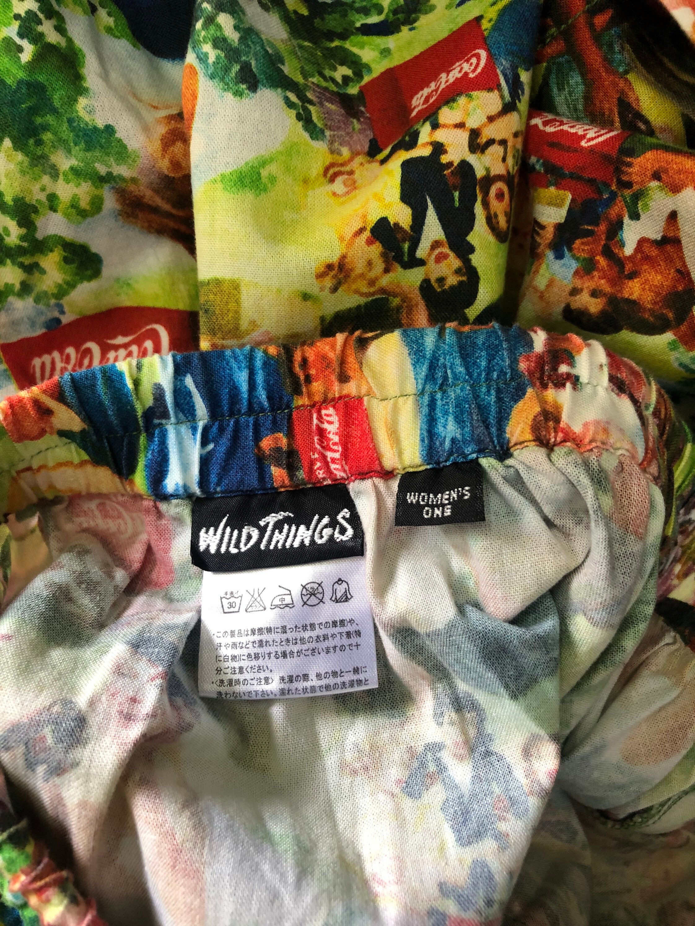RARE!!VTG Wild Things Coca Cola Serve Full Printed Skirt Womens One ...