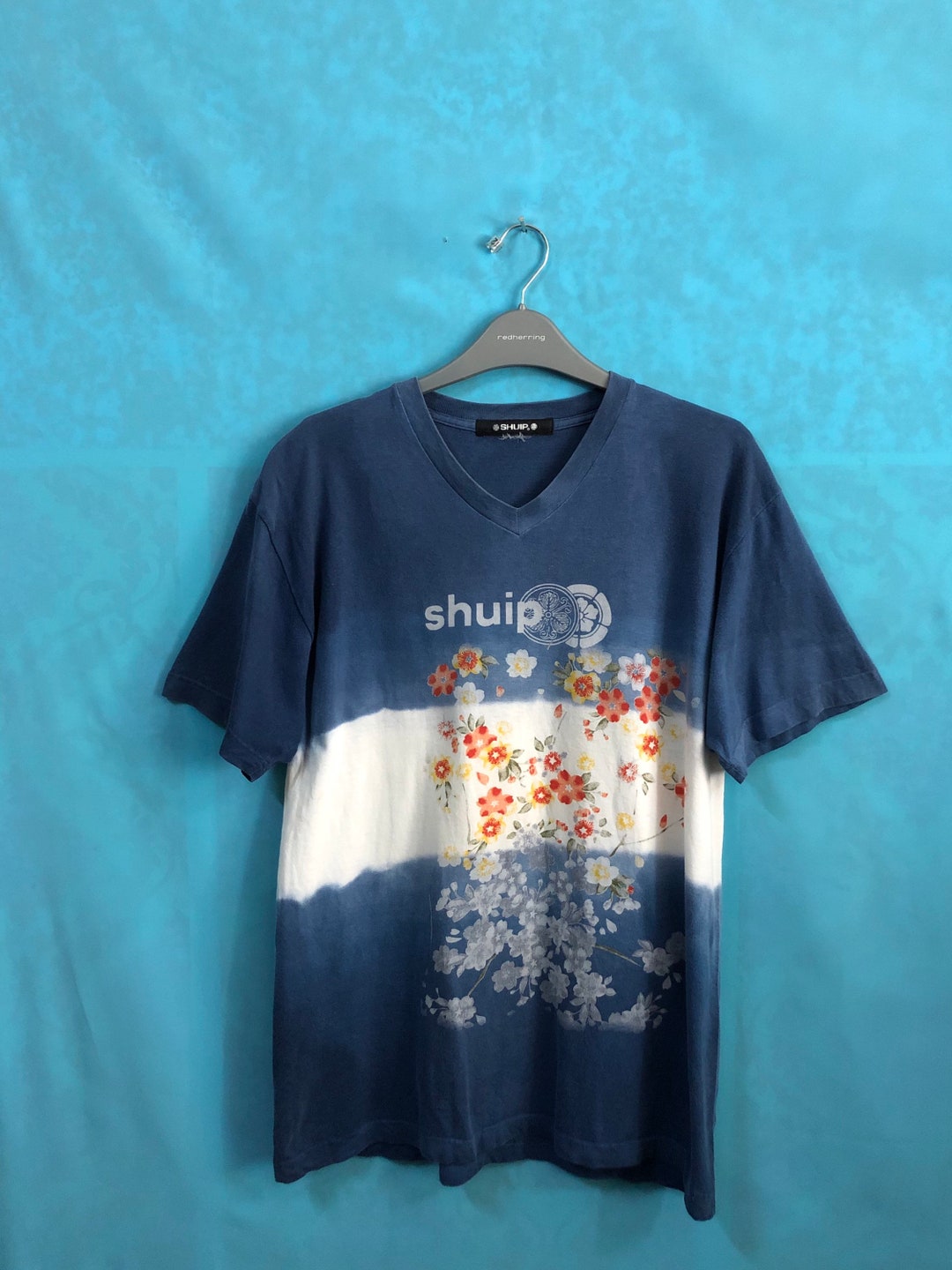 ON SALE!! VTG Shuip Japanese Designer Over Printed Shirt Floral Tye Dye ...