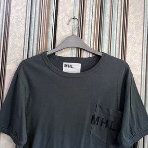 RARE!!VTG Mhl Margaret Howell Pocket Tee Plain Ringer Green #F3 - Etsy