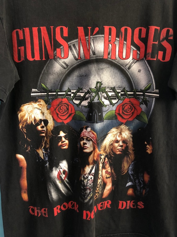 RARE!!VTG 90s Guns n roses guns n' roses line up band… - Gem