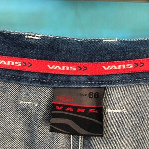 RARE!! VTG Vans Checkered Vans Since 66 Baggy Jeans Skateboard Bmx ...