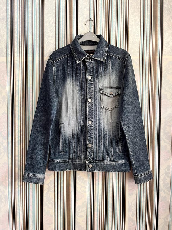 RARE!!VTG morgan homme 10th anniversary denim elastic… - Gem