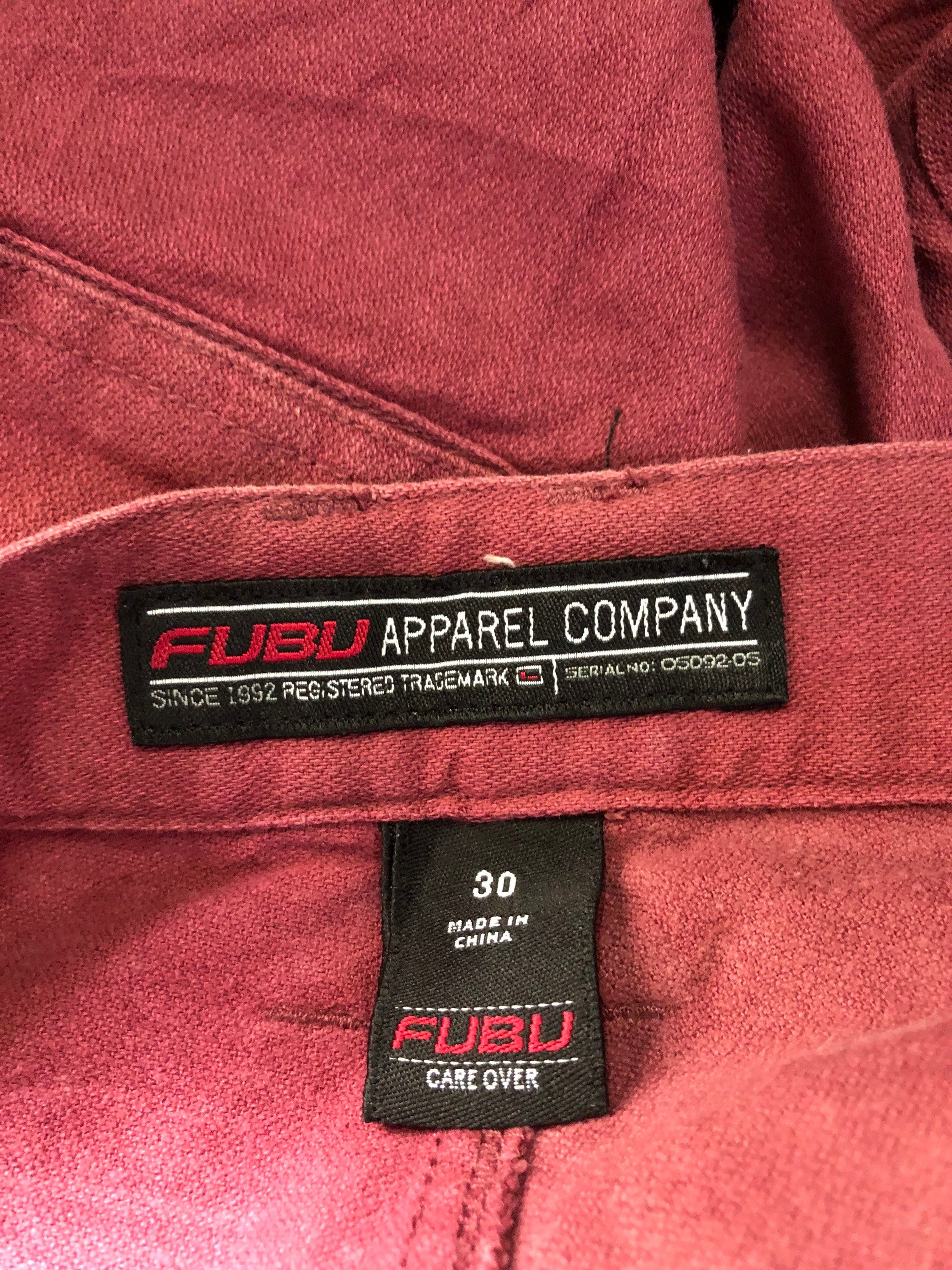 SALE!!VTG Fubu the Collection 1992 Trousers Apparel Company Size 30 ...
