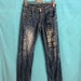 VTG BATSU STUDIO Xst Batsu-studio Distress Jeans Skull Bones Zebra ...