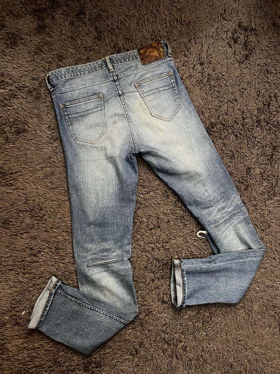 2000s number nine studios ripped distress strech skin… - Gem