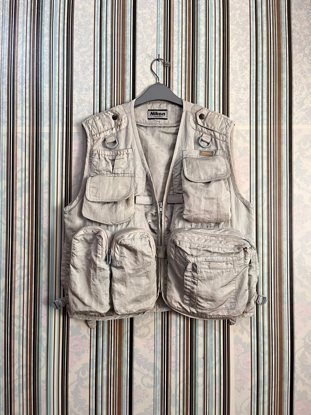 MEGARARE!!VTG Nikon Original Goods Apparel Techwear Jackets Vest Size M ...