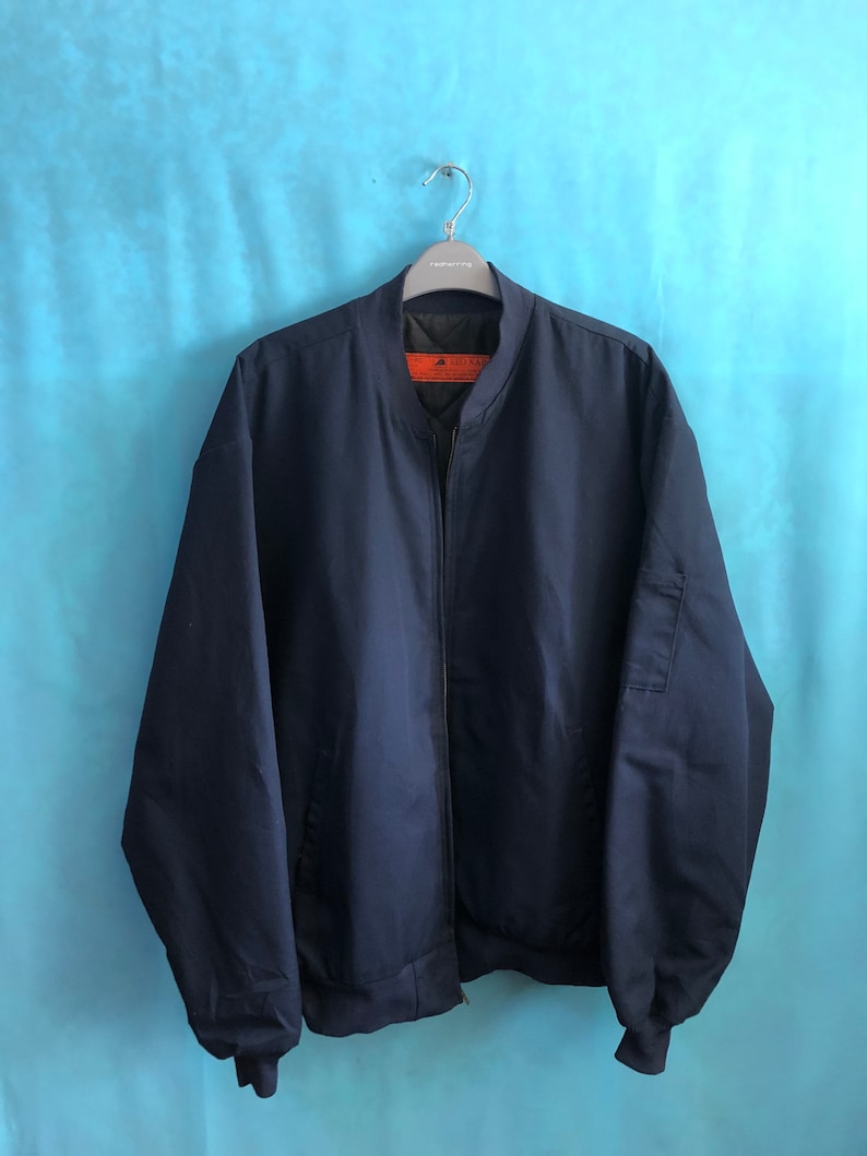 RARE!!VTG Bounty Hunter Bomber Jacket Red Kap Mexico Hikaru Iwanaga ...