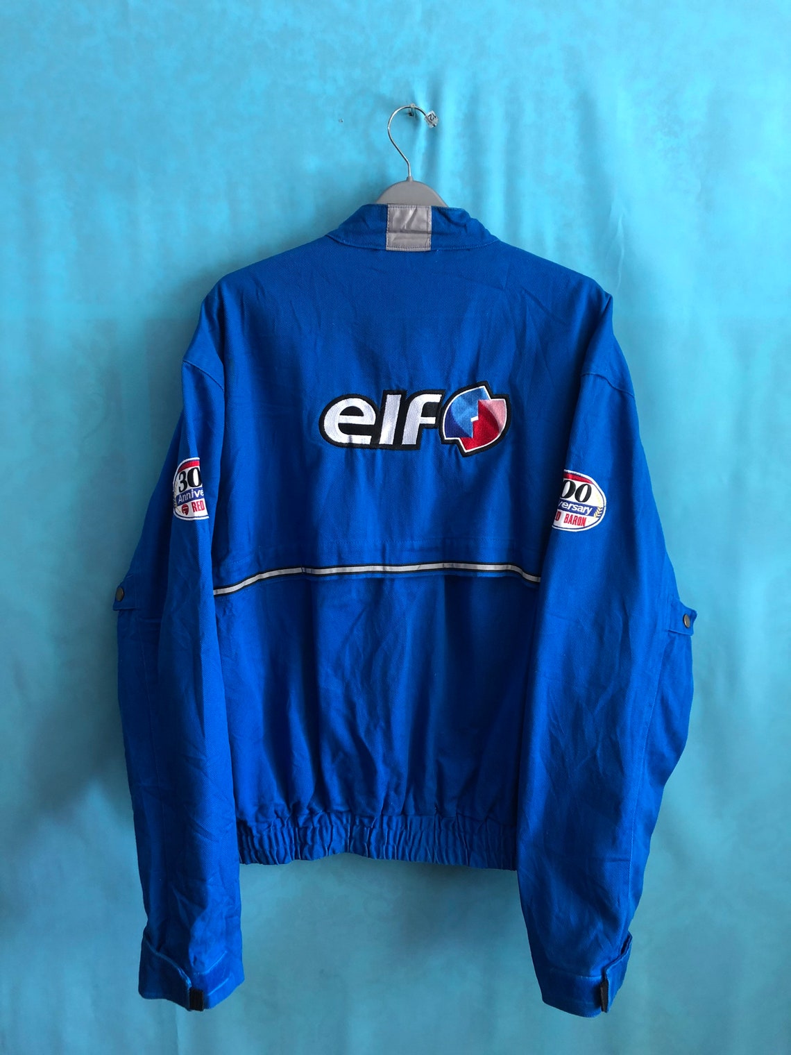 RARE!!VTG Red Baron 300 Anniversary Rom Elf Technical Jacket Motorsport ...
