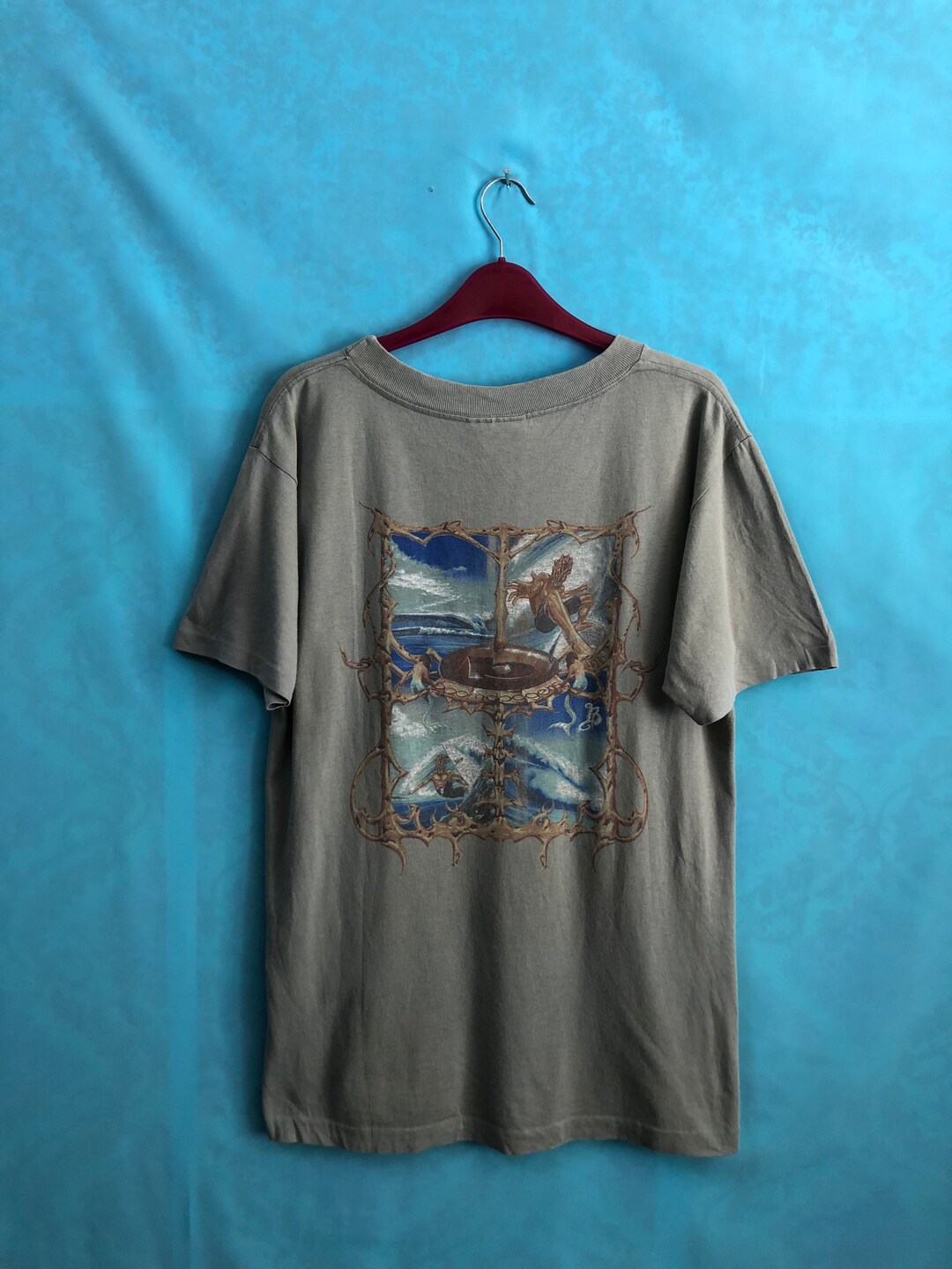 RARE!! VTG Boom Doggers Boomdoggers Surfing Mermaid Aquaman Medium ...