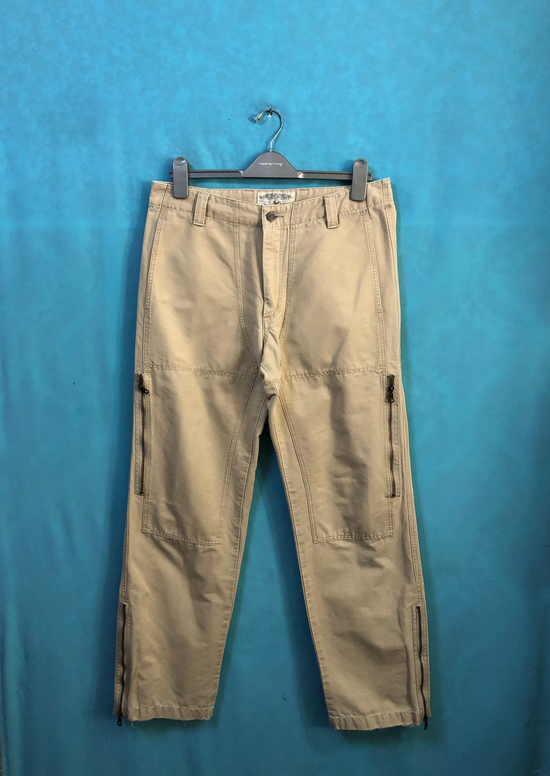 RARE!!VTG Avirex Double Knee Zipper Pockets Flight Specs Large #B2 - Etsy