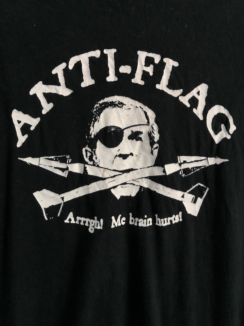 ON SALE!! VTG Anti-flag Anti Flag Punk Rock Band Bush Large #778 - Etsy