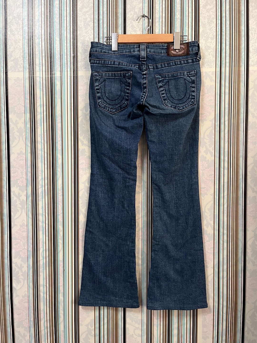 2000s True Religion Bridget Stone & Tint Flared 510 Model Made in Usa ...