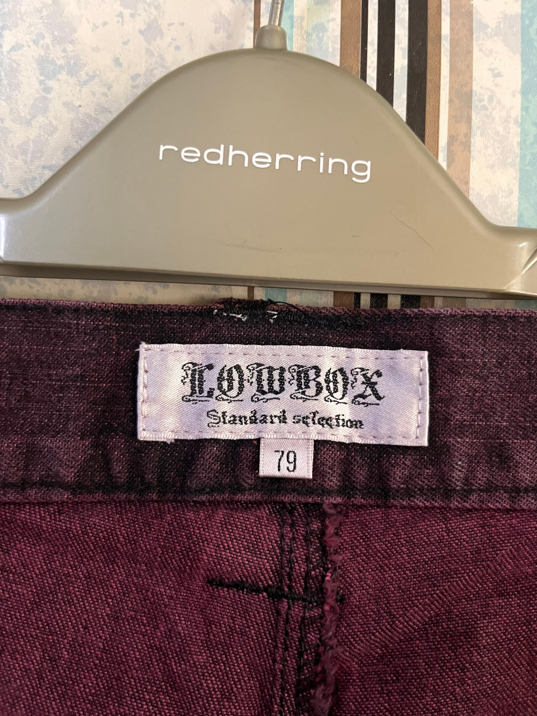 RARE!!VTG Lowbox Japanese Brand Claws Jeans Purple Size 79 #D3 - Etsy