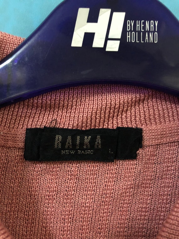 VTG rare RAIKA new basic embroidery logo knitwear att… - Gem