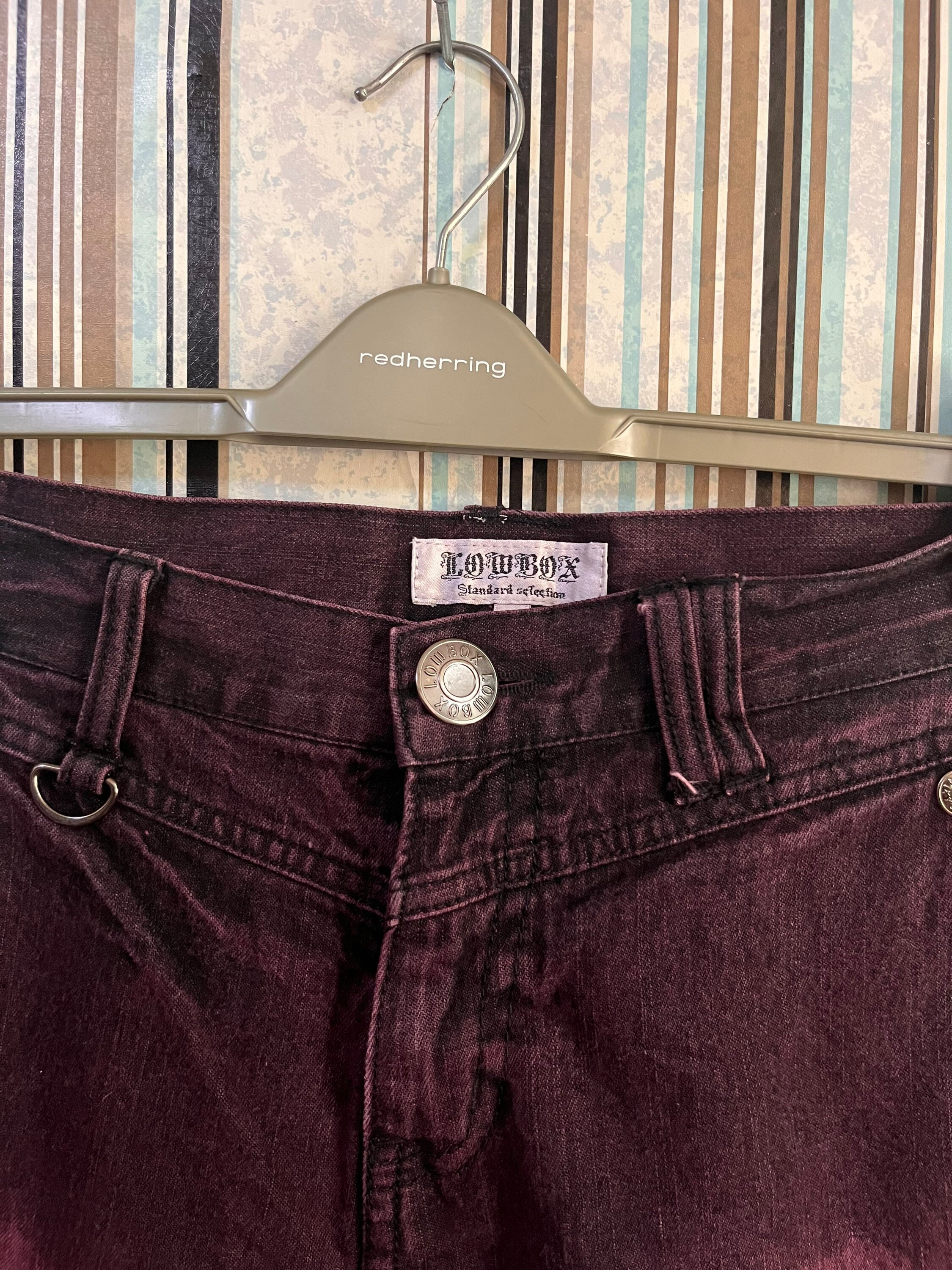 RARE!!VTG Lowbox Japanese Brand Claws Jeans Purple Size 79 #D3 - Etsy
