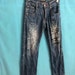 VTG BATSU STUDIO Xst Batsu-studio Distress Jeans Skull Bones Zebra ...