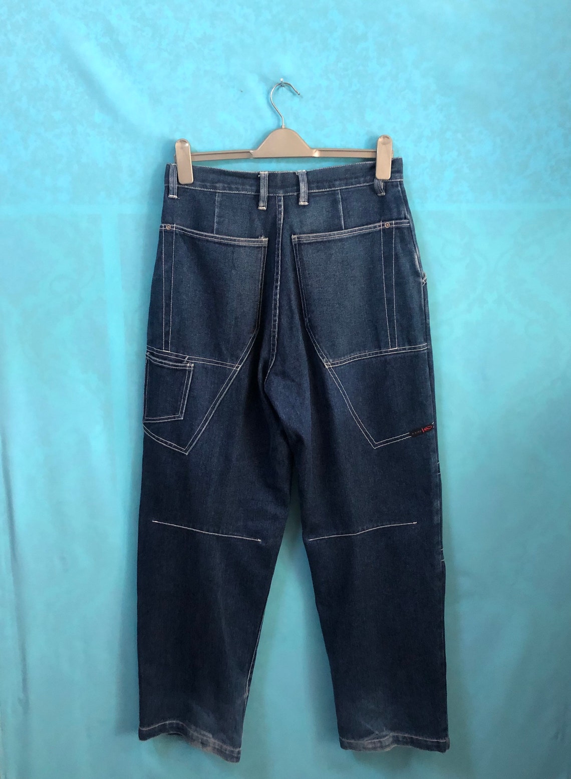 RARE!! VTG Vans Checkered Vans Since 66 Baggy Jeans Skateboard Bmx ...